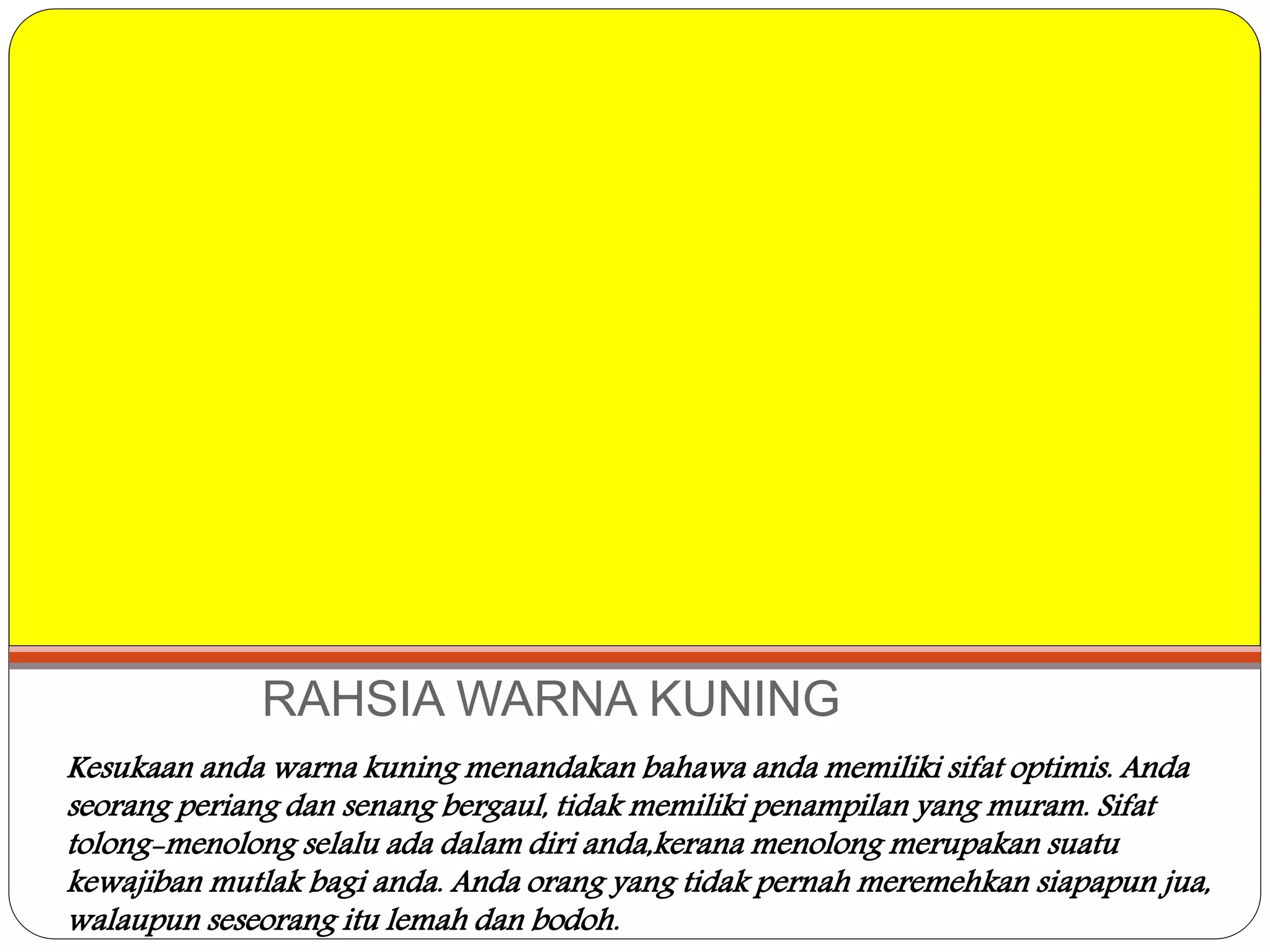 Rahsia Warna Kegemaran | PPTX