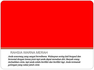 Rahsia Warna Kegemaran | PPTX