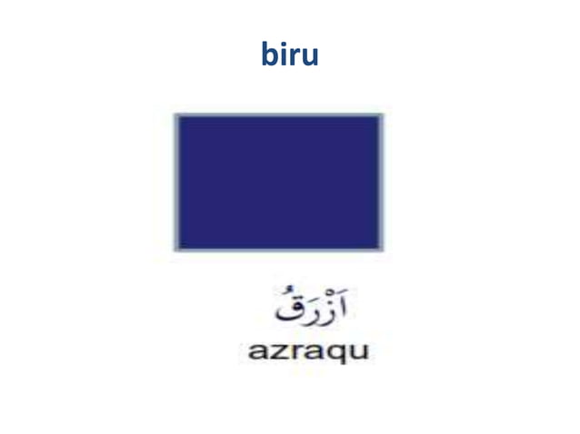 Warna Dalam B.Arab