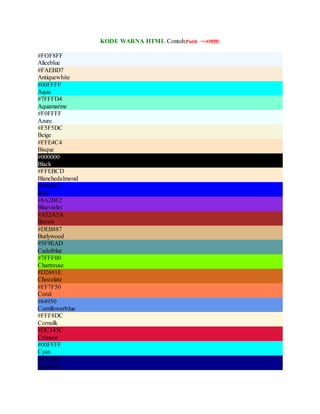 Warna html | PDF