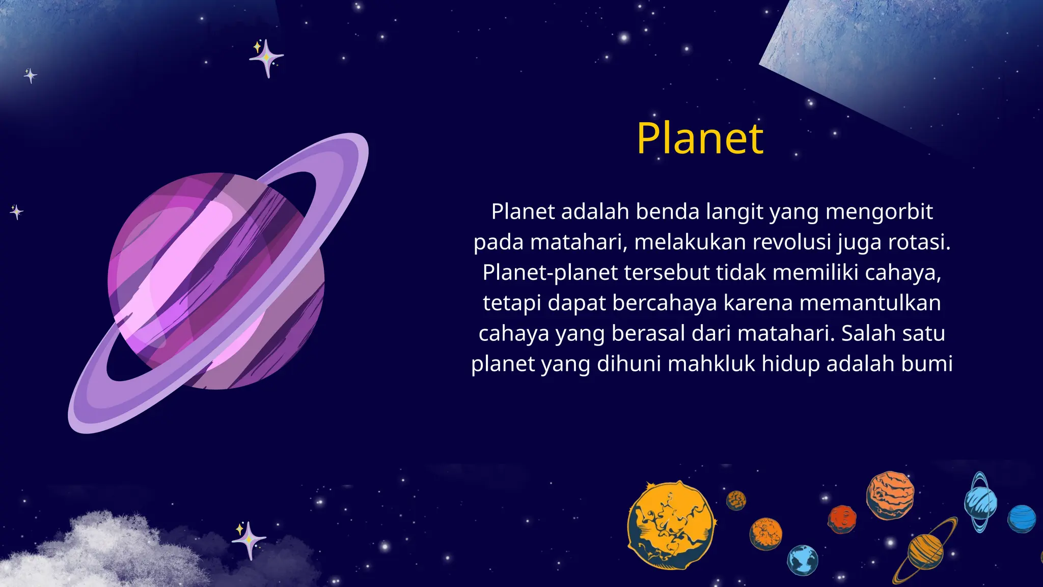 Warna Warni Ilustrasi Mengenal Benda Langit Tata Surya Presentasi Pendidikan.pptx