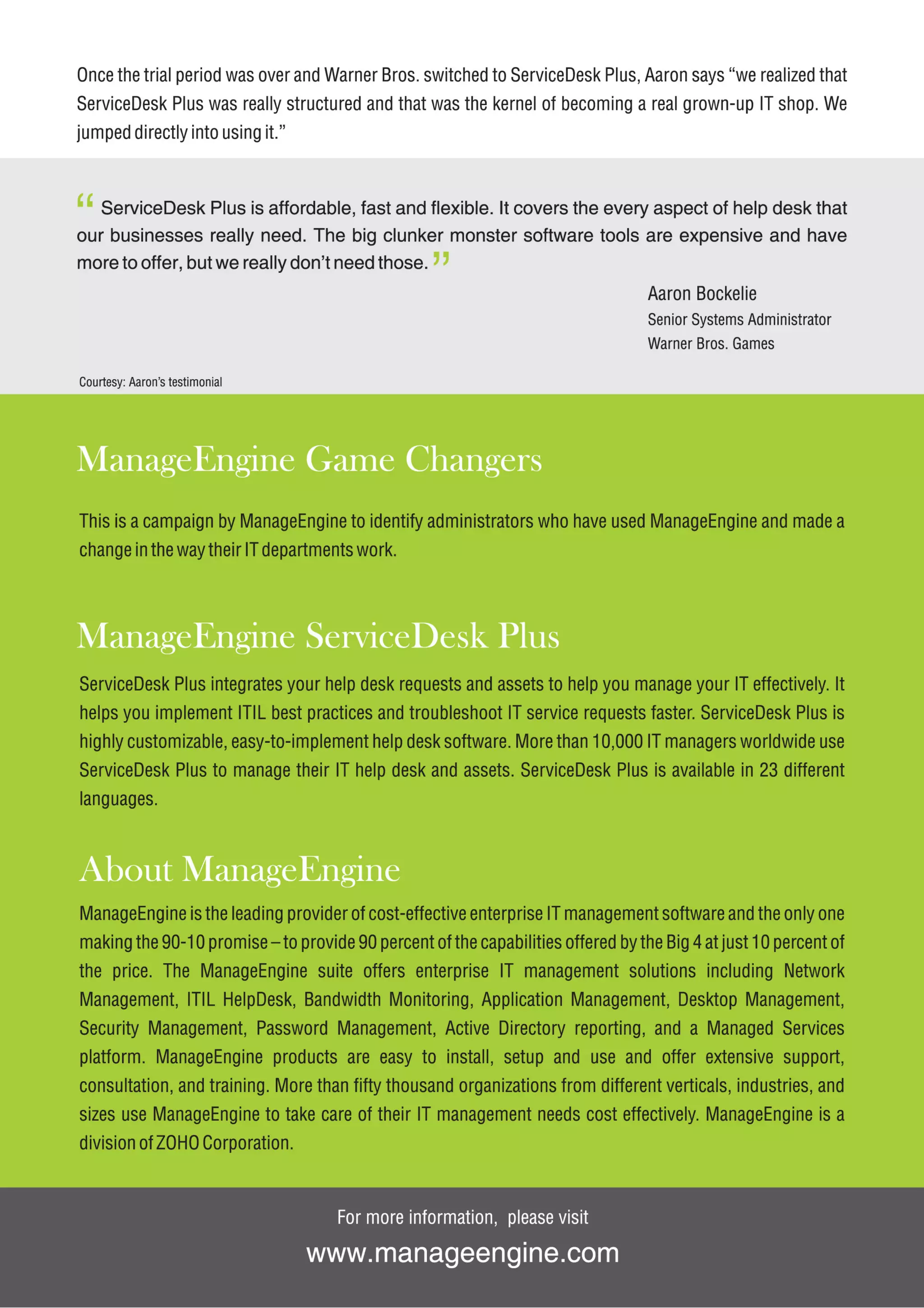 Case Study from Warner bros | PDF