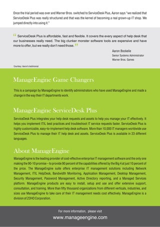 Case Study from Warner bros | PDF