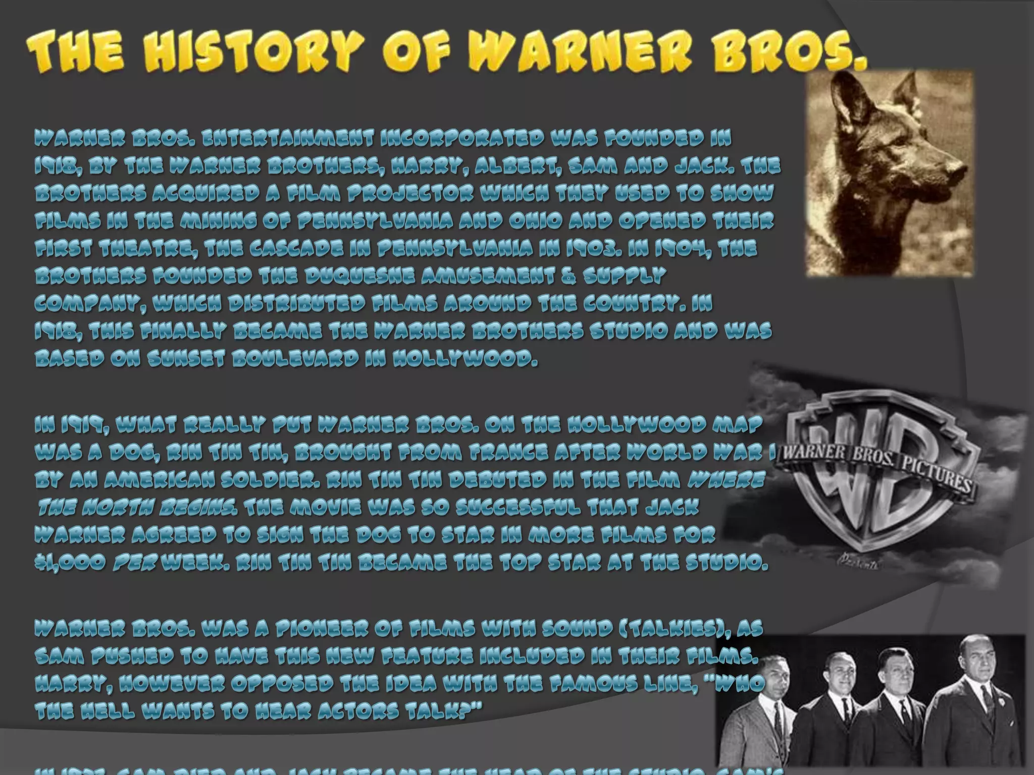 Warner bros. | PPTX