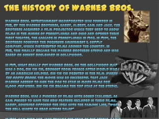 Warner bros. | PPTX