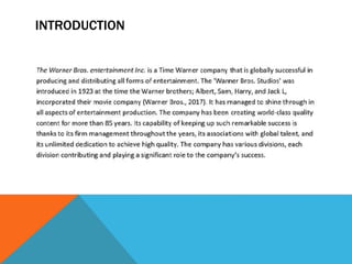 Warner bros. power point | PPTX