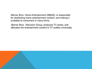 Warner bros. power point | PPTX
