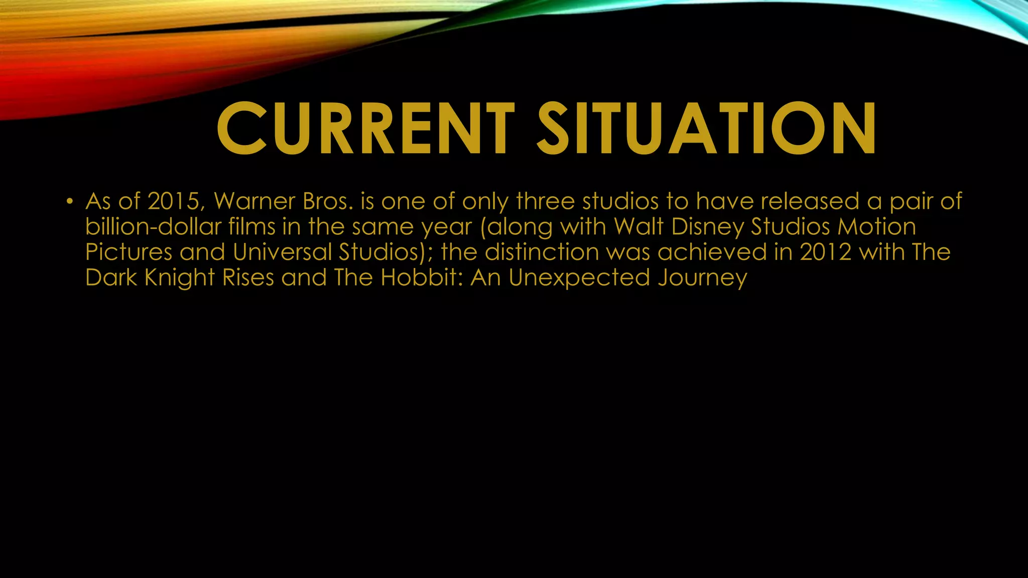 Warner bros media presentation | PPTX