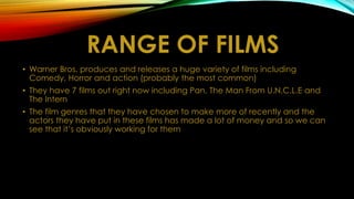 Warner bros media presentation | PPTX