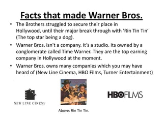 Warner bros presentation | PPTX