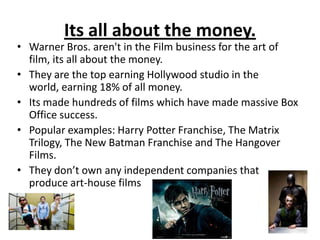 Warner bros presentation | PPTX