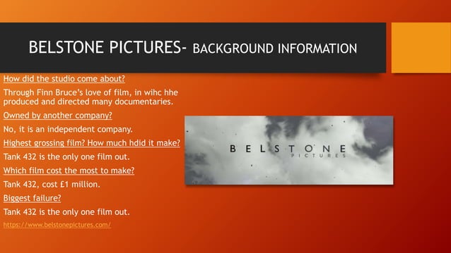 Warner bros & Belstone presentation | PPT