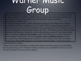 Warner+music+group | PPTX