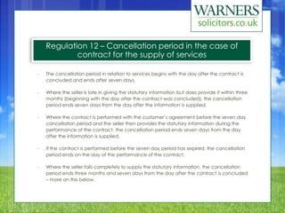 Warners Presenation Distance Selling | PPTX
