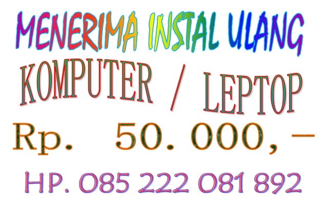 Warnet sma negeri 1 raha menerima instal ulang leptop | PPT