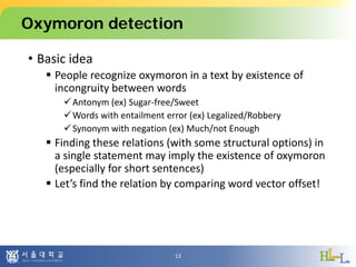 DETECTING OXYMORON IN A SINGLE STATEMENT | PDF