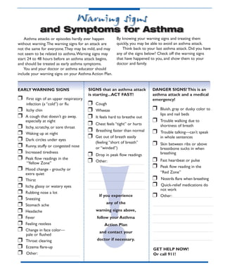 Warning signs-and-symptoms | PDF