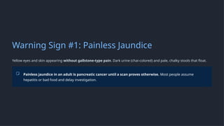 Early Detection and Warning Signs of Pancreatic Cancer for Better ...