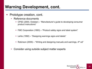 Warning Information Development Process | PDF
