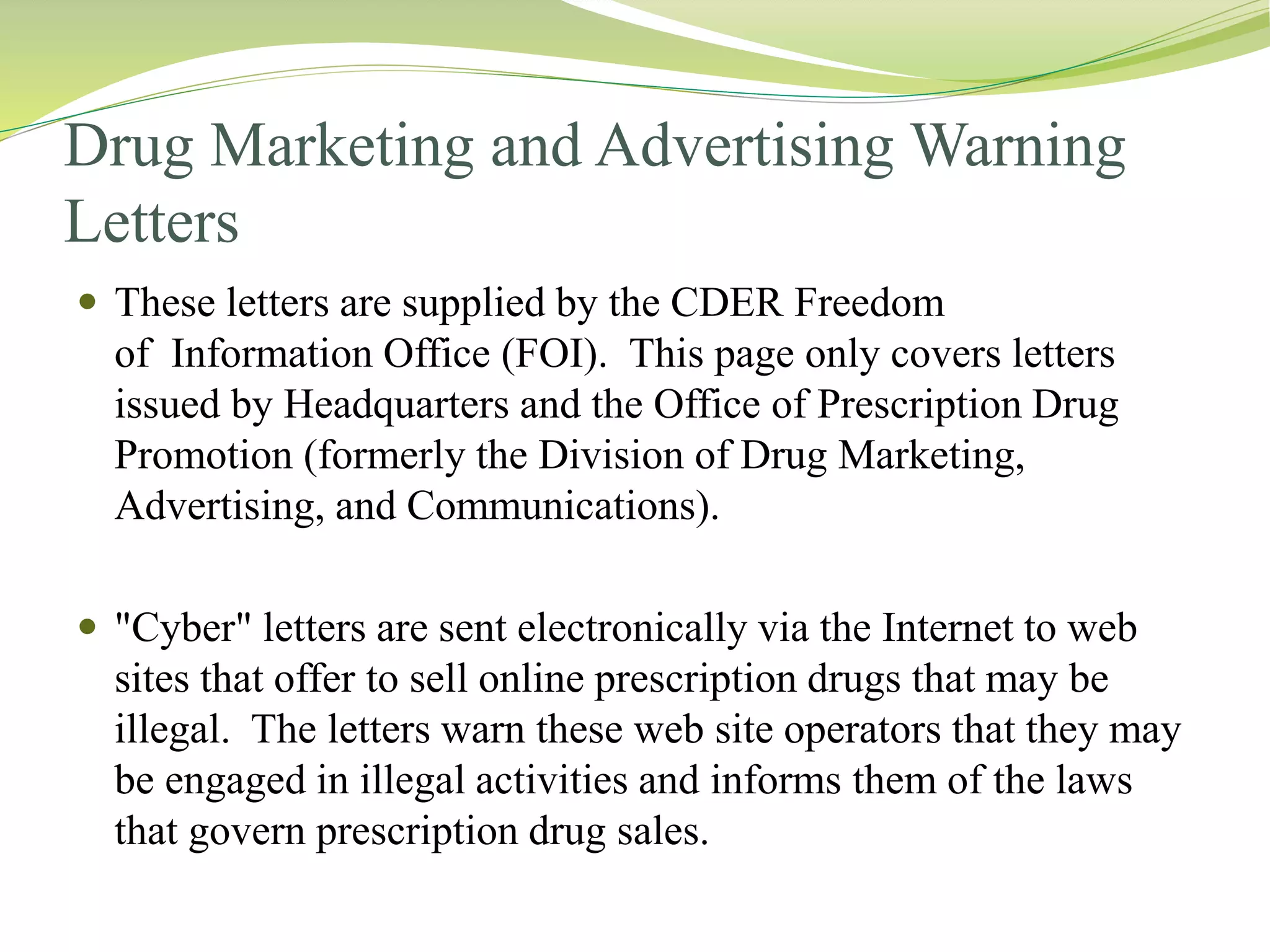 FDA Warning letter | PPTX
