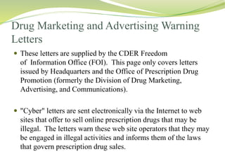 FDA Warning letter | PPTX
