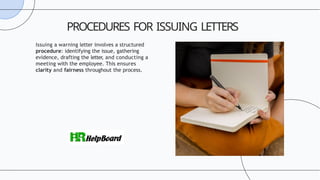 Warning Letter to Employee, Warning Letter Template | PPTX