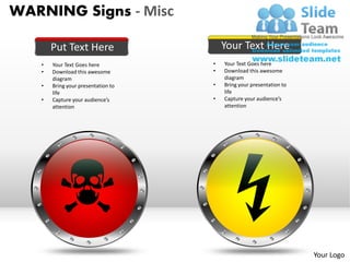 Warning sign misc powerpoint presentation slides ppt templates | PPT