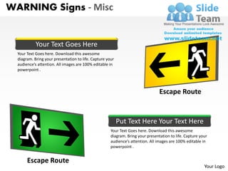 Warning sign misc powerpoint presentation slides ppt templates | PPT