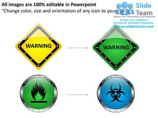 Warning sign misc powerpoint presentation slides ppt templates | PDF
