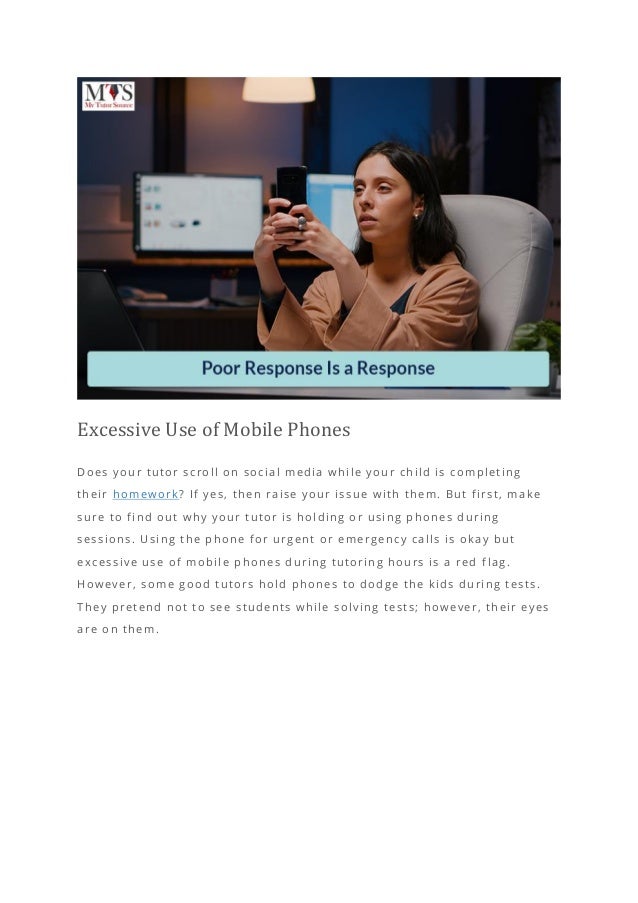 Warning Signs of a Bad Tutor | PDF