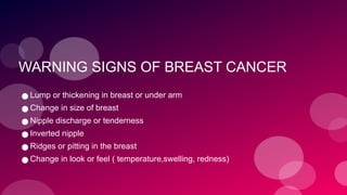 warning signs of cancer.pptx.. Ca lungs, | PPTX