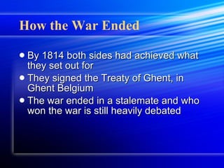 War of 1812 | PPT | Death, Injury, or Military Conflict | Sensitive Topics