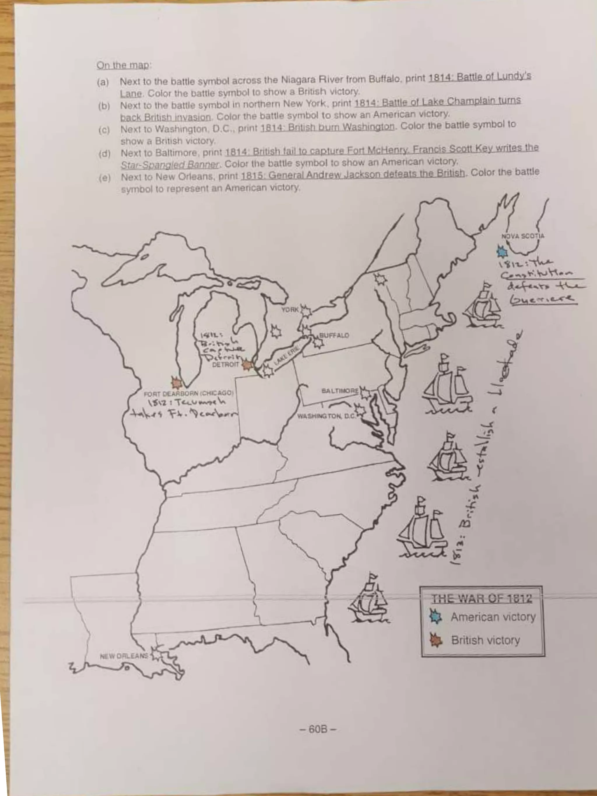 War of 1812 map | PPTX