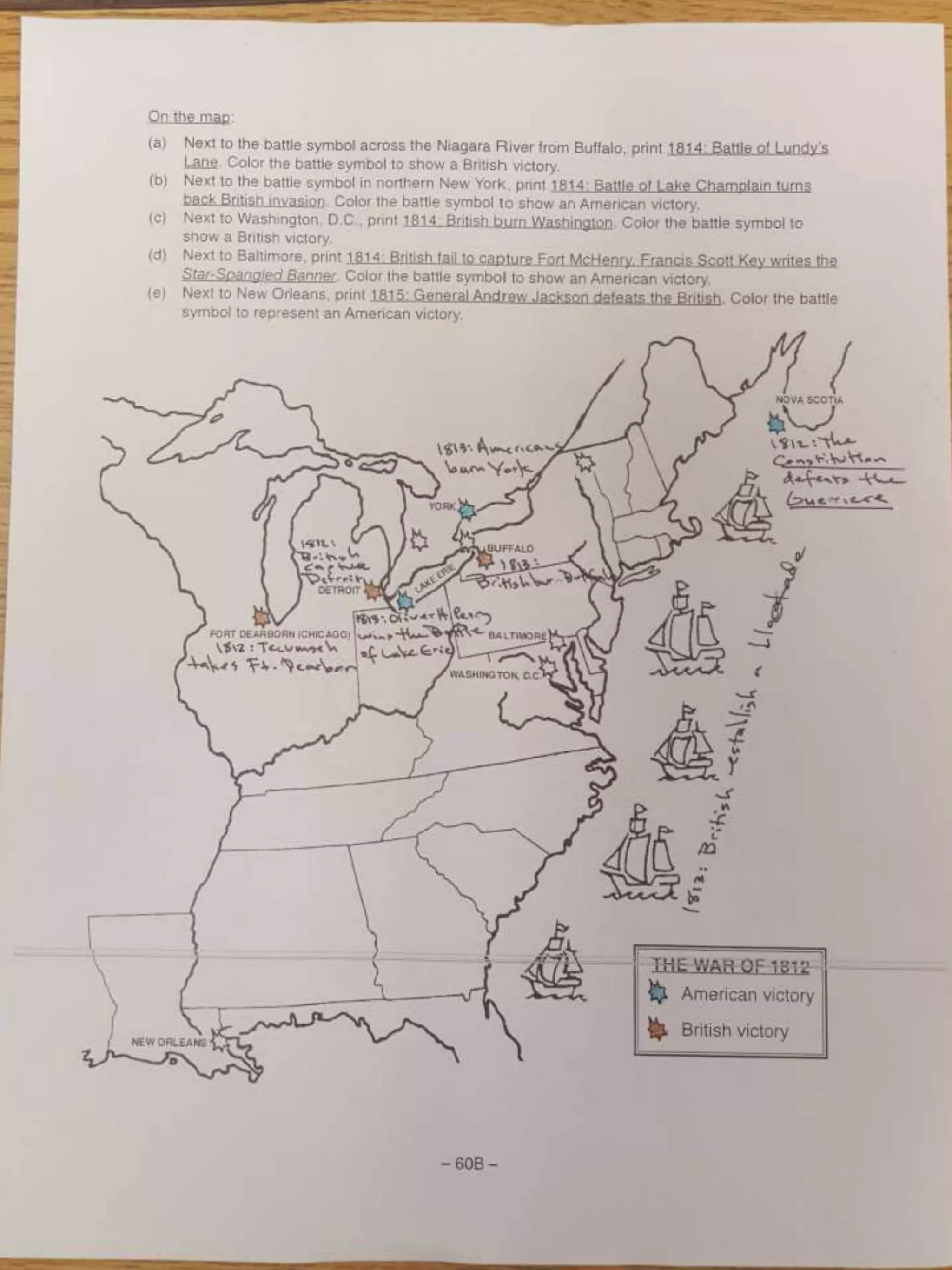 War of 1812 map | PPTX