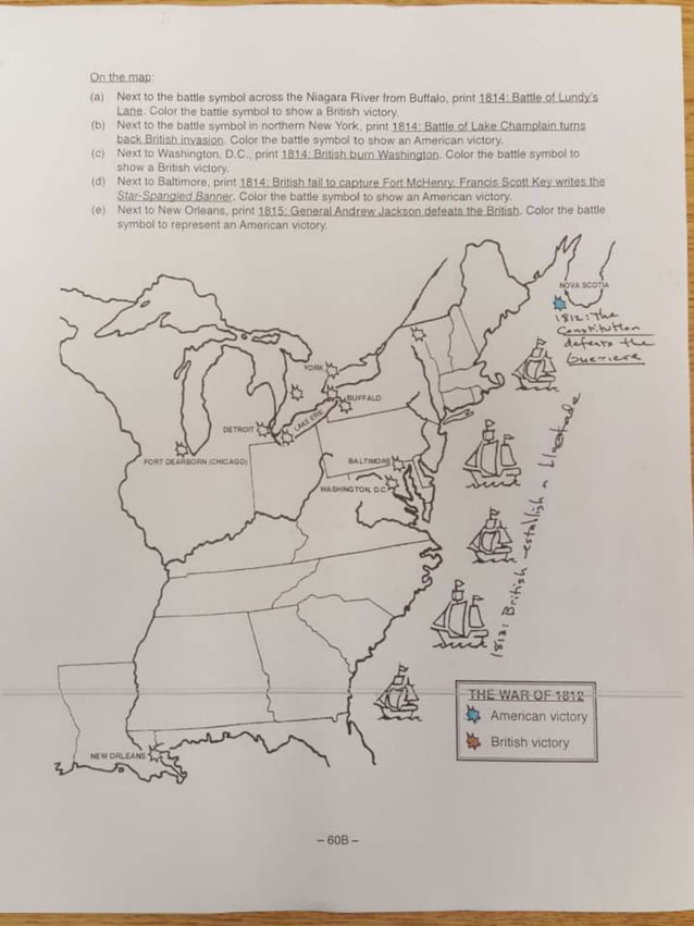 War of 1812 map | PPTX
