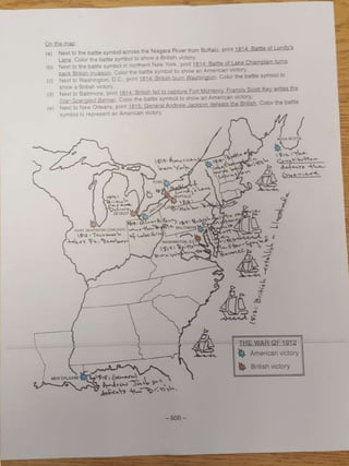 War of 1812 map | PPTX