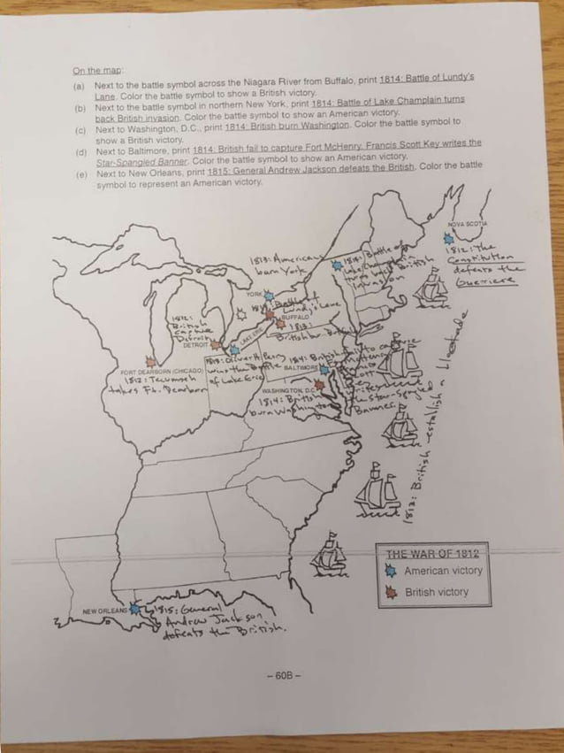 War of 1812 map | PPTX