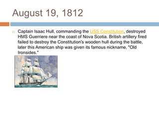 War of 1812 Timeline | PPTX