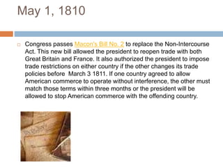 War of 1812 Timeline | PPTX