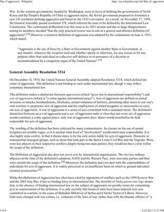 WAR OF AGGRESSION - Wikipedia - HIGHLIGHTED | PDF