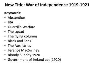War of Independence | PPTX