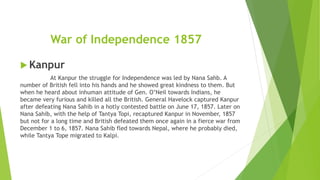 War of independence a presentation on this topic | PPTX