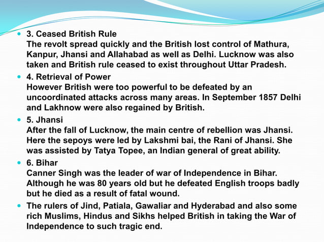 War of independence 1857 | PPTX