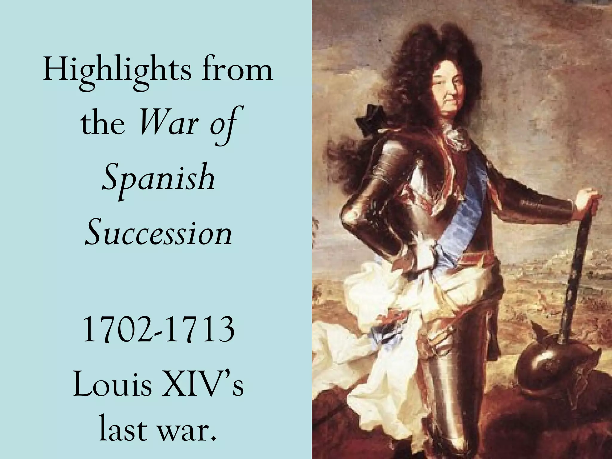 War of spanish succession | PPT