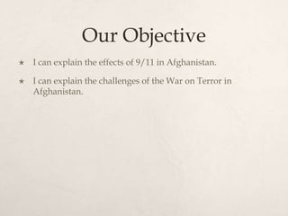 War on Terror: Afghanistan | PPTX