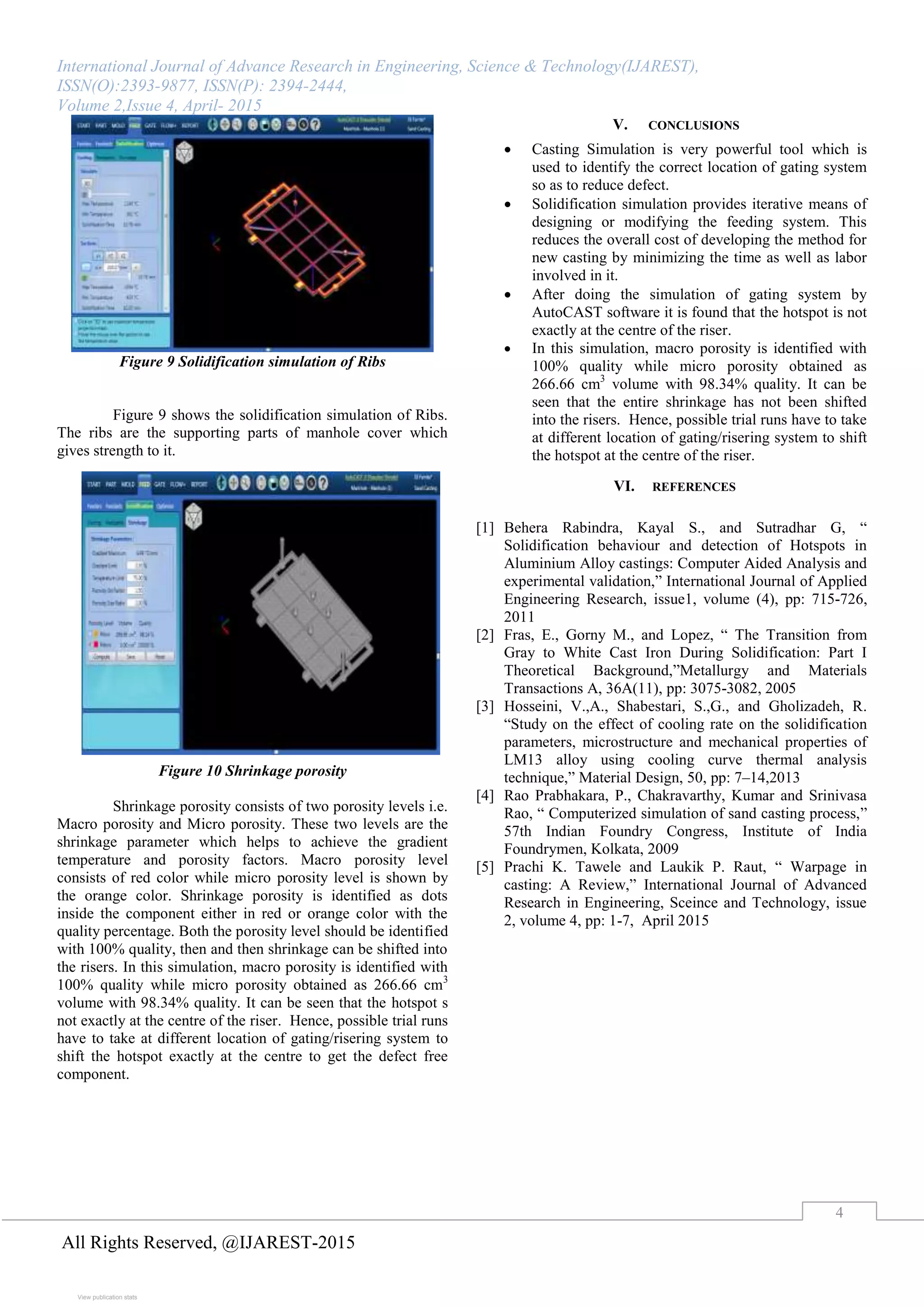 Warpage simulation of manhole cover using auto cast x software | PDF