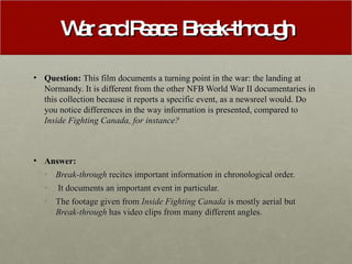 Documentary Style of NFB video | PPT