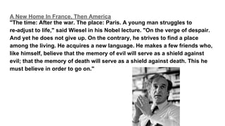 elie wiesel, nobel winning author of holocaust memoir night,- dies at ...