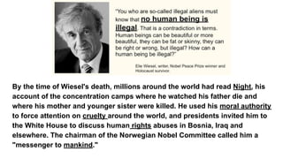 elie wiesel, nobel winning author of holocaust memoir night,- dies at ...