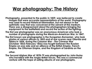 War photography | PPT